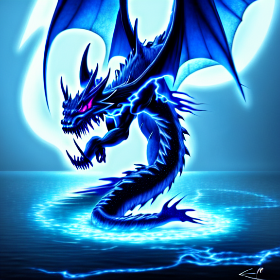 3d Blue Dragon Wallpaper