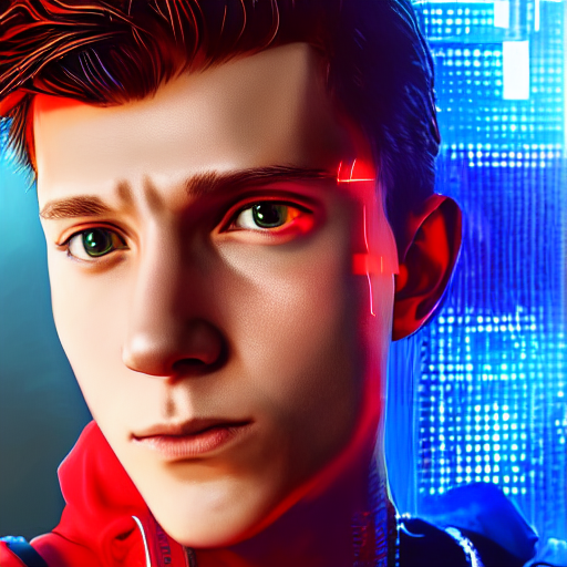 prompthunt: tom holland jr portrait, Cyberpunk 2077, cyberpsycho ...