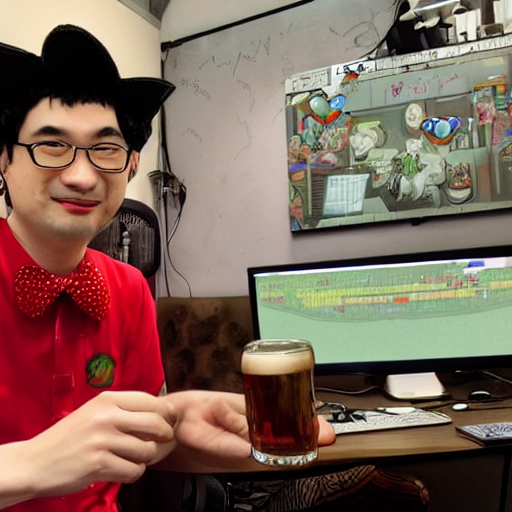 prompthunt: highly detailed portrait of touhou project creator and ...