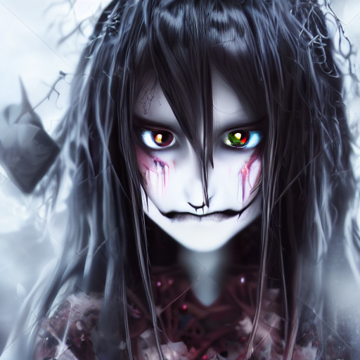 Scary Vampire Girl Cartoon