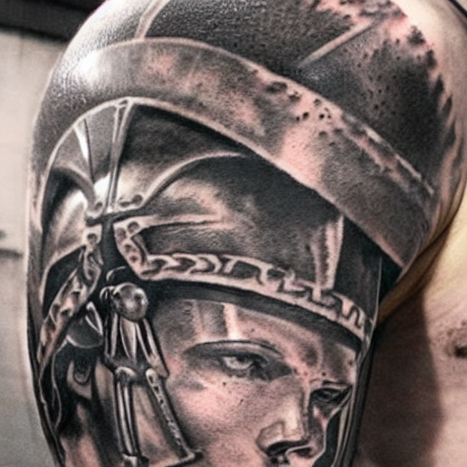 Trojan War Helmet Tattoo