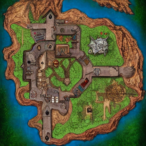 Small Town Map Dandd