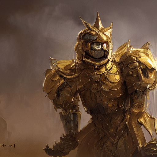 Golden Knight Art