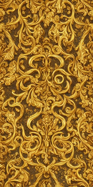 Gold Baroque Pattern