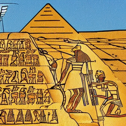 Hieroglyphics On Pyramids