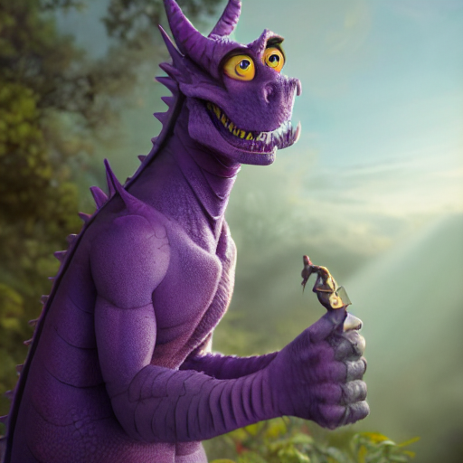Purple Dragon Toy