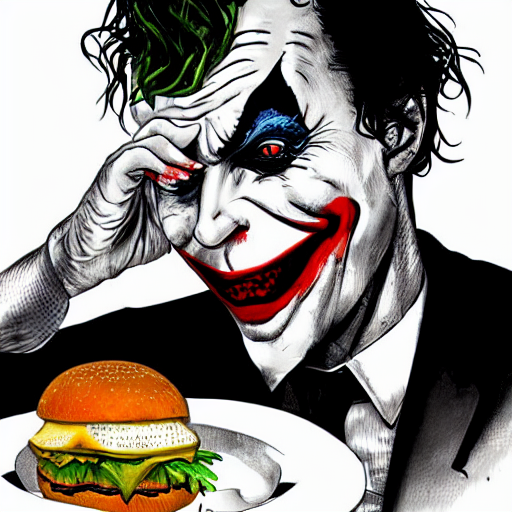Sad Joker Drawing
