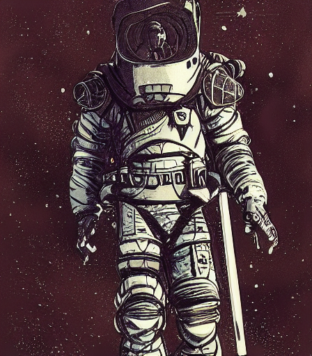 prompthunt: Knights Templar wearing space power suit concept art, pen ...