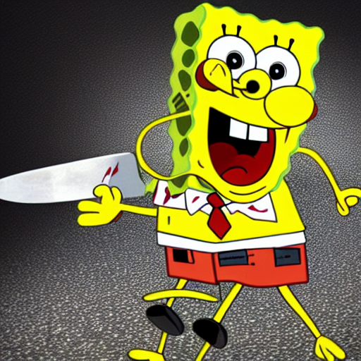 prompthunt: spongebob stabbing someone with a knife hyper realistic 4 k ...