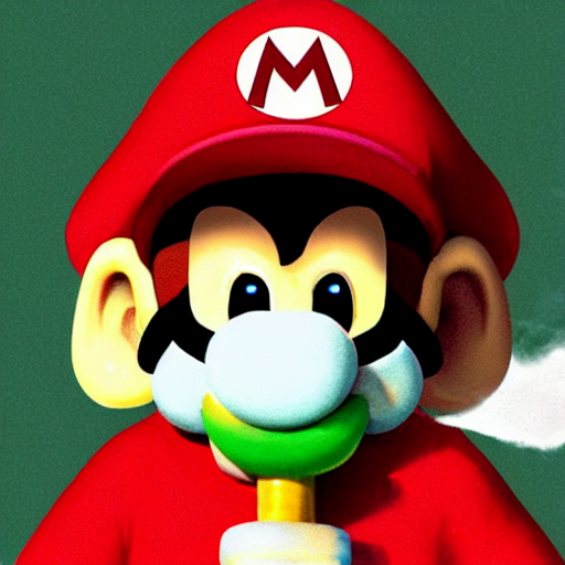 Mario Smoking A Joint