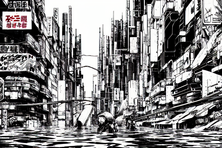Manga City Background