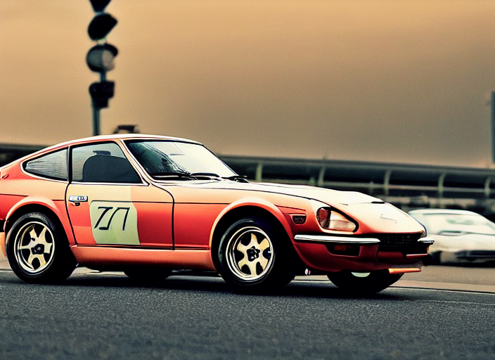 prompthunt: Datsun 240z Nissan S30 Fairlady Z racing down high way ...