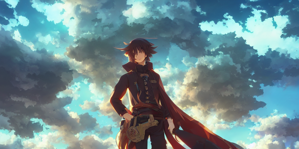 Anime Man Standing
