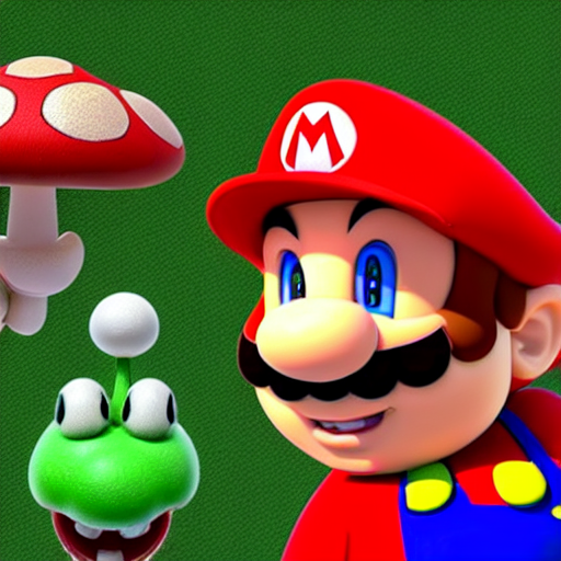 Super Mario Characters Mushroom