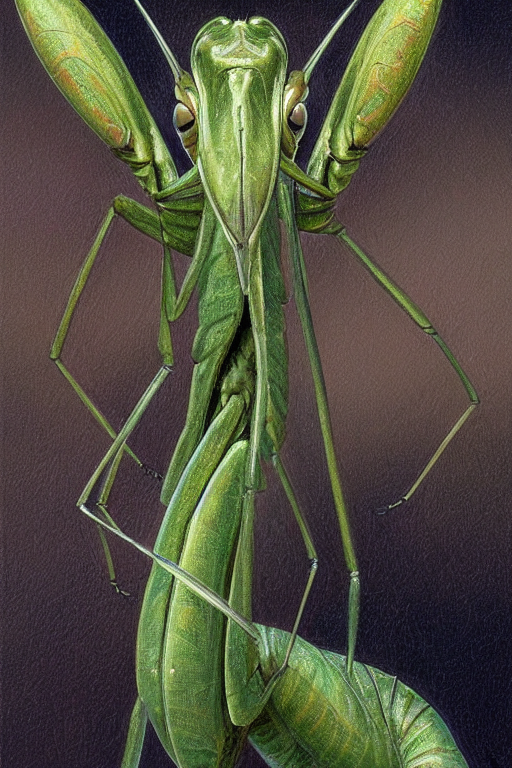 Praying Mantis Painting