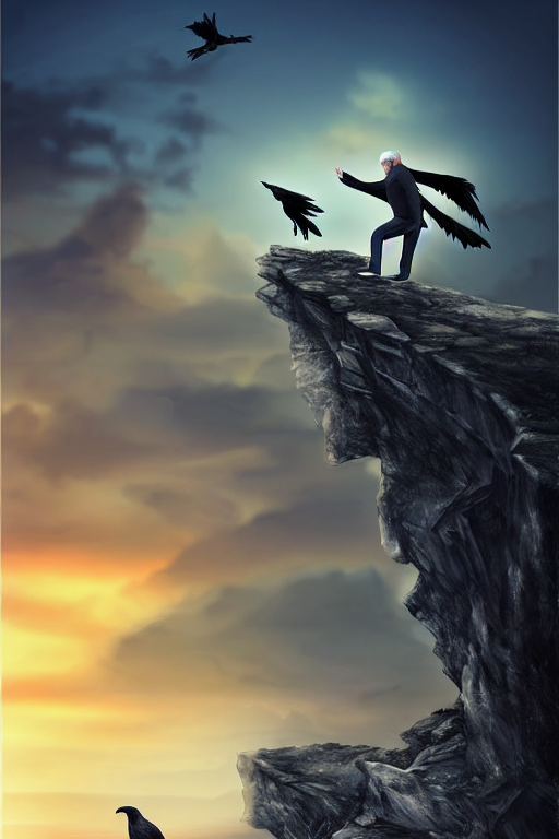 Person Falling From Cliff
