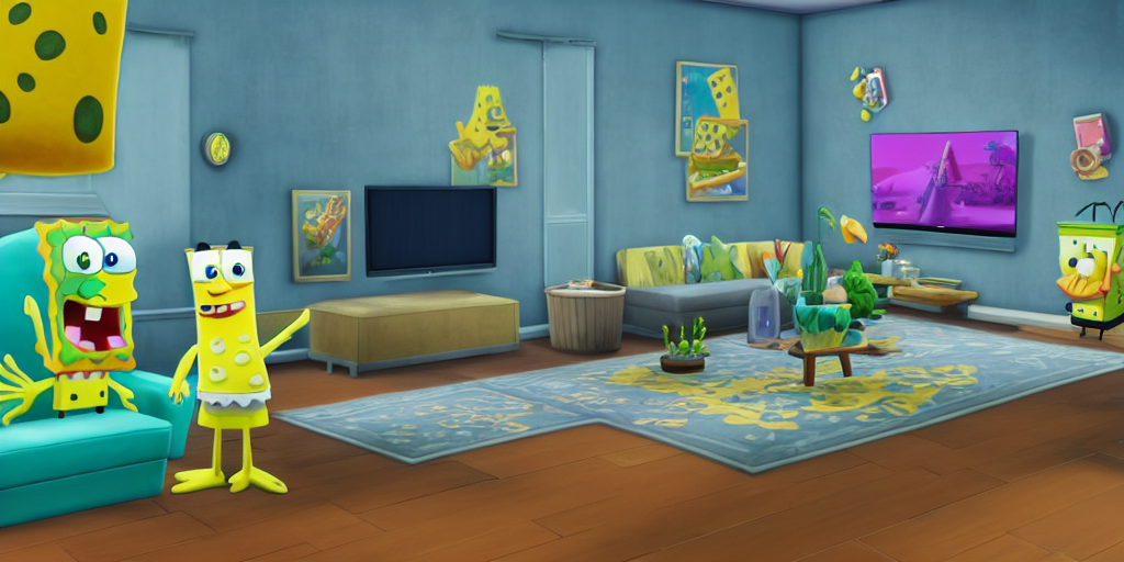 Spongebob House Living Room