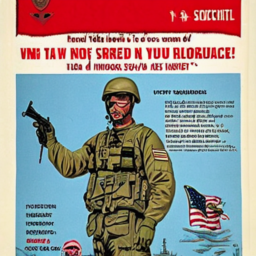 prompthunt: OpSec Promotional Ad, US military