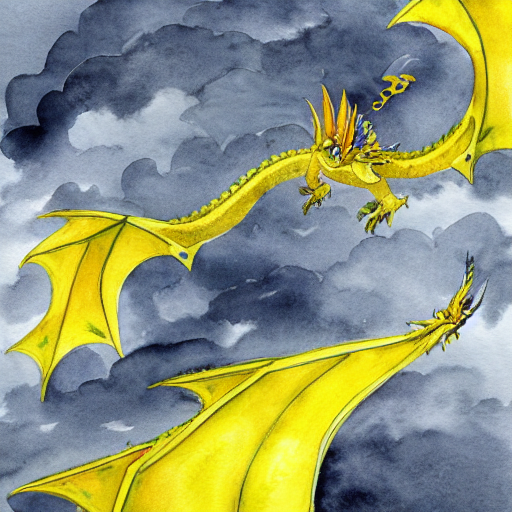 Yellow Lightning Dragon