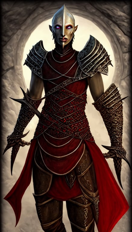 prompthunt: hyperrealistic full body image of morrowind dunmer male ...