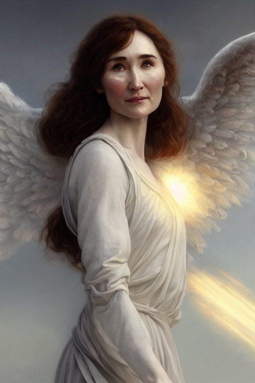 prompthunt: carice van houten as a heavenly angel, anatomy, only two ...