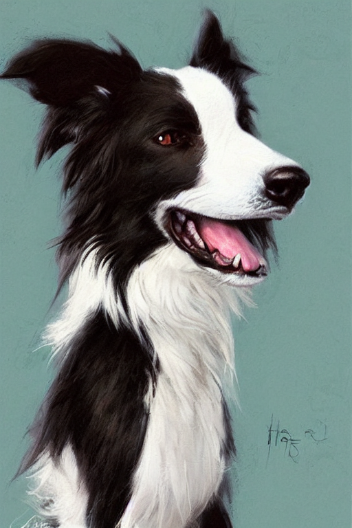Anthro Border Collie