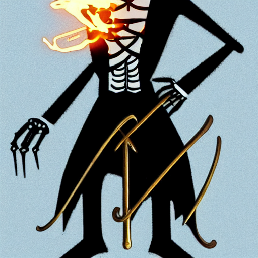 prompthunt: DND character, skeleton, Tall skeletal figure, wearing a ...