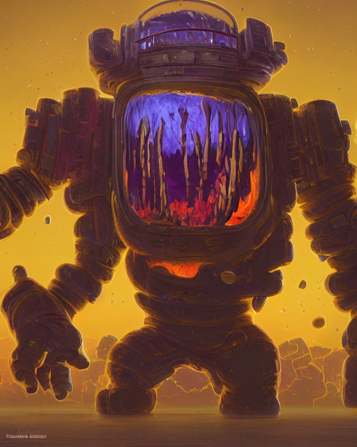 prompthunt: vivid Chief Garrosh Hellscream neatly fits inside large ...