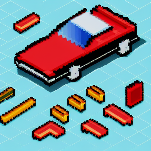 Isometric Drawing Car