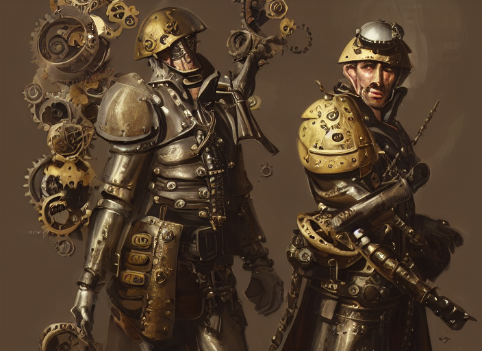 Steampunk Character Concept Art