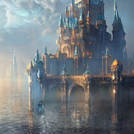 Fantasy Water Castle