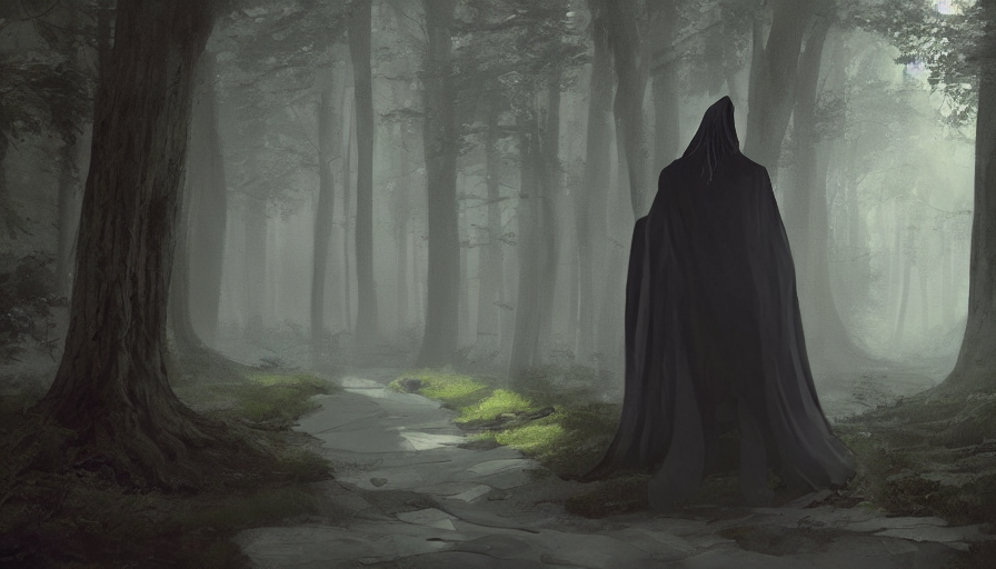 Grim Reaper In Forest
