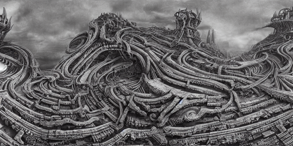 H R Giger Art Landscape