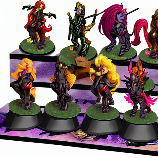 prompthunt: mlp sunset shimmer epic magic glowing painted miniatures ...