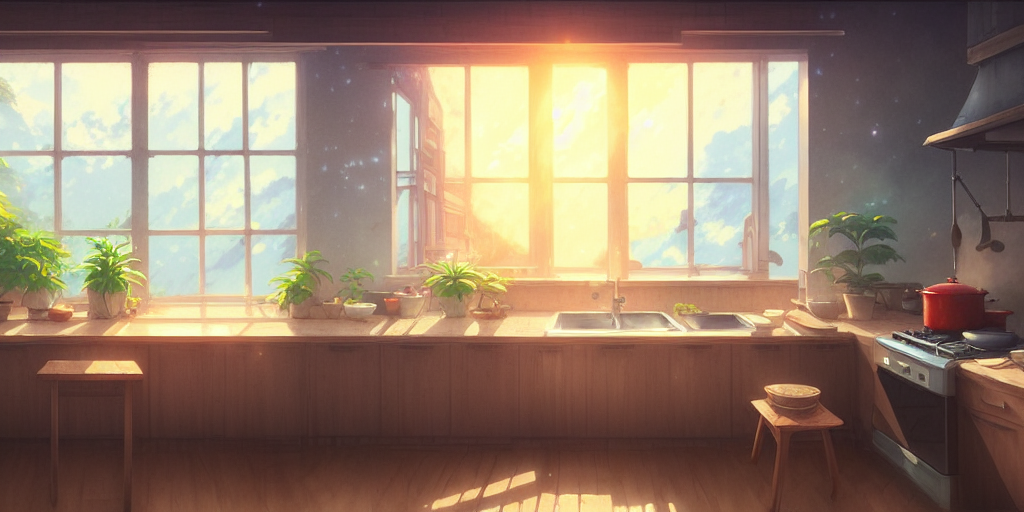 Anime Kitchen Background