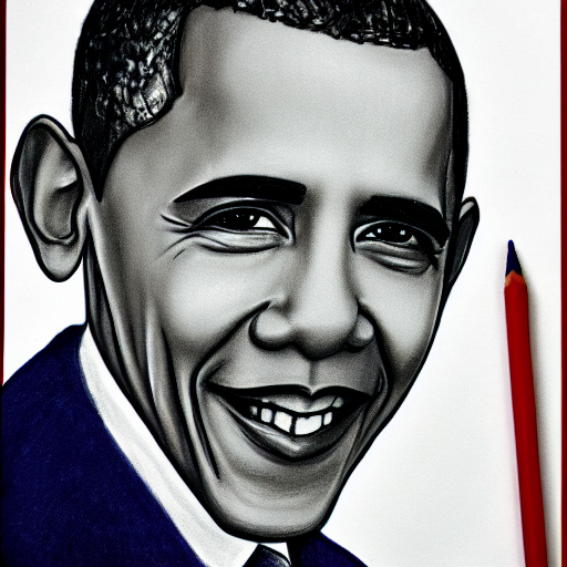 Barack Obama Pencil Drawing