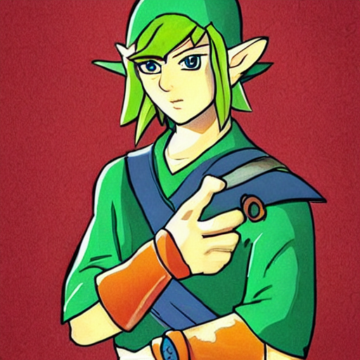 prompthunt: “portrait of grown up Link from The Legend of Zelda a Link ...