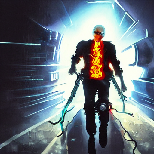 prompthunt: cyberpunk ghost rider
