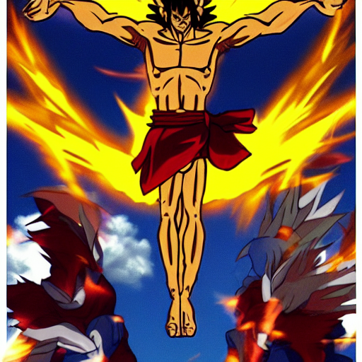 Anime Jesus On The Cross