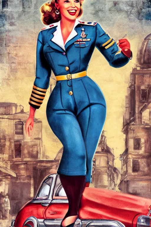 Military Pin Up Girls Wallpaper