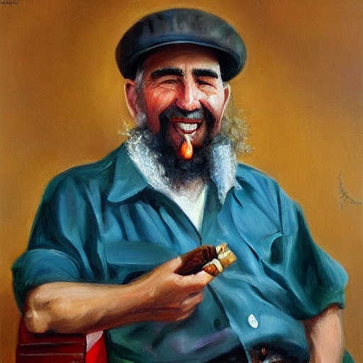 Fidel Castro Portrait