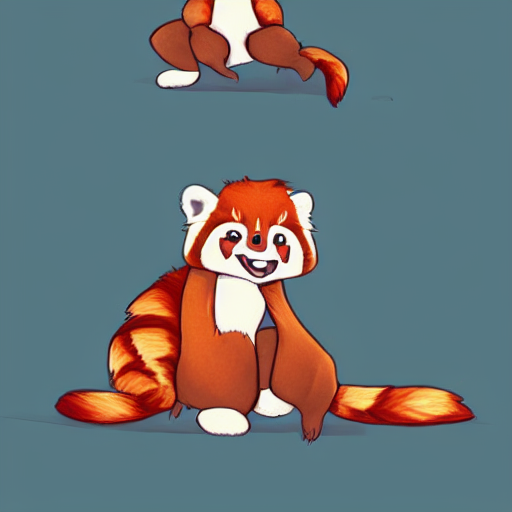 Red Panda Drawings Cartoon
