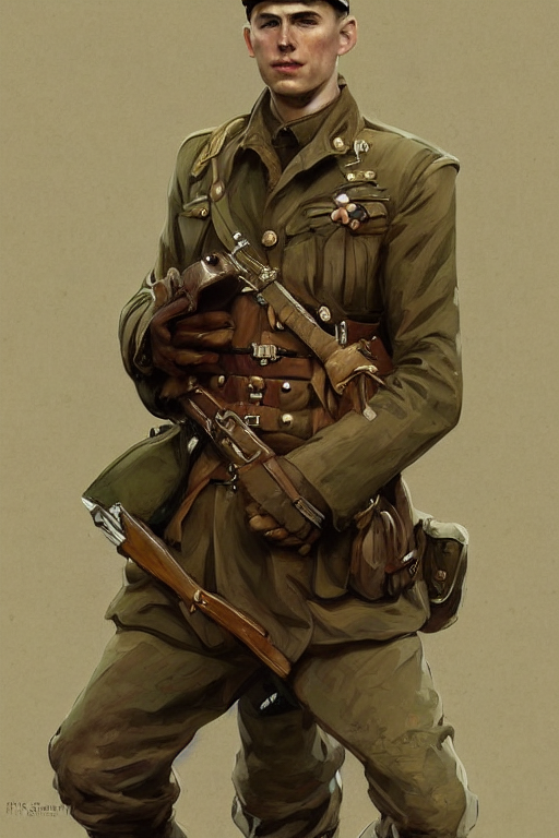 Ww1 Russian Soldier Portrait