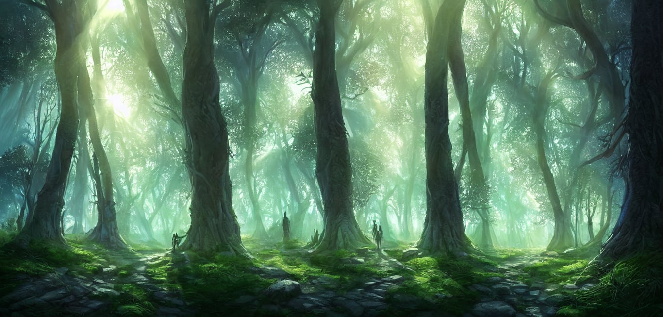 Mysterious Forest Wallpaper