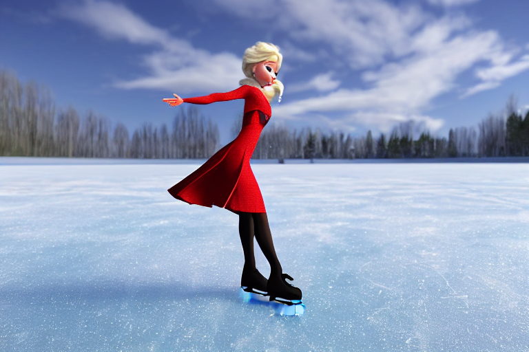 Elsa Frozen Ice Dancing