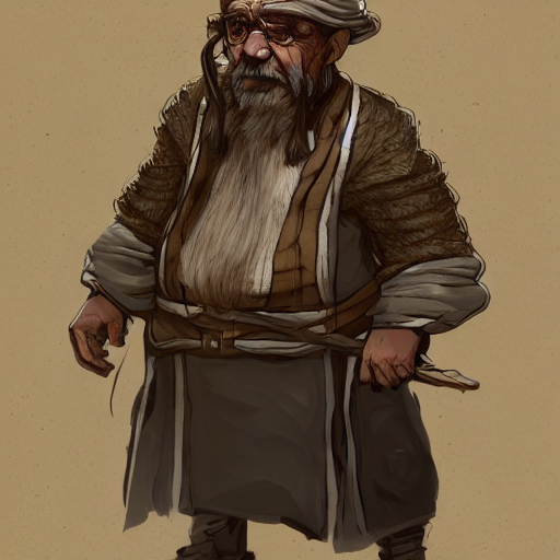 prompthunt: illustration of a merchant, old man, concept art ...