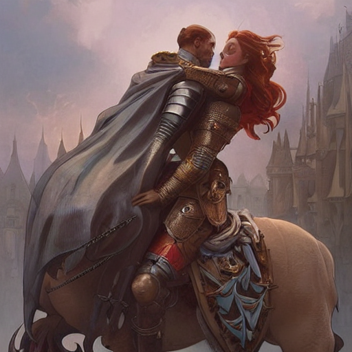 Medieval Knight And Princess