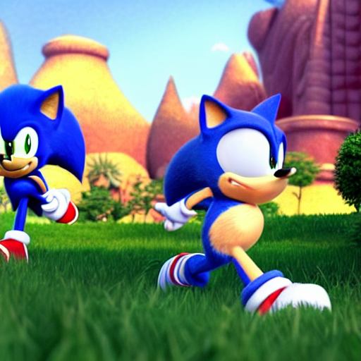 Sonic The Hedgehog Running Animation