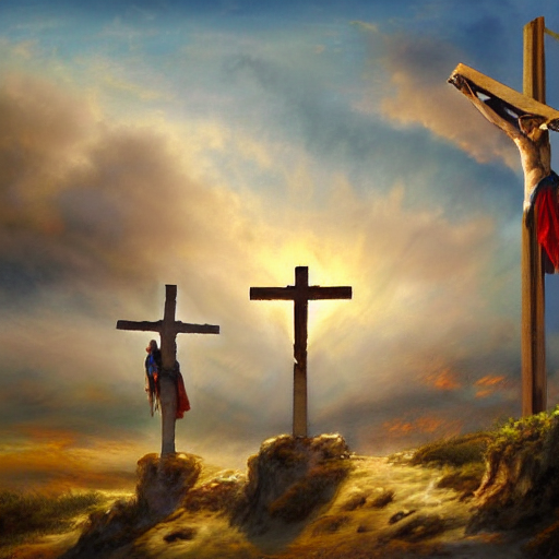Empty Cross Painting