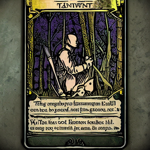 prompthunt: tarot card hunt showdown artstyle